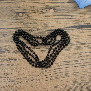 4 Finished Black Ball Chains-2.4mm,necklace Chain,bracelet Chains-cs049 ...
