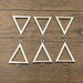 6 Triangle Connector Charms,antique Silver Color-rs1339 - Etsy