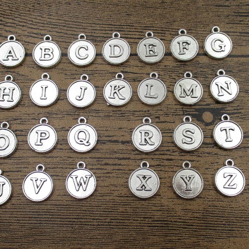 Alphabet Charms - Etsy