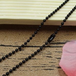 4 Black Ball Chain-1.5mm ,necklace Chain,bracelet Chain-cs008 - Etsy