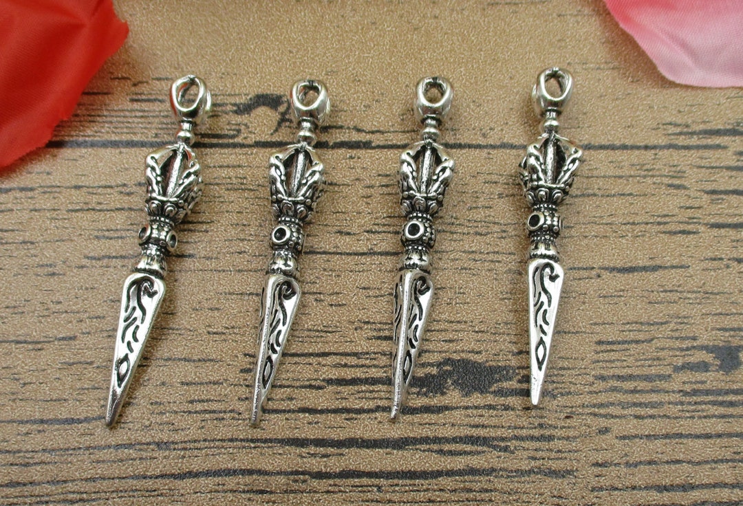 4 Magic Sword Charms, Antique Silver Tone,3d Charm-rs272 - Etsy