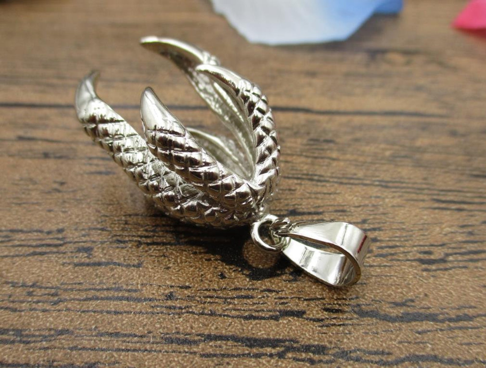 1 Eagle Claw Locket Pendant Cage for 16mm Pearls and | Etsy