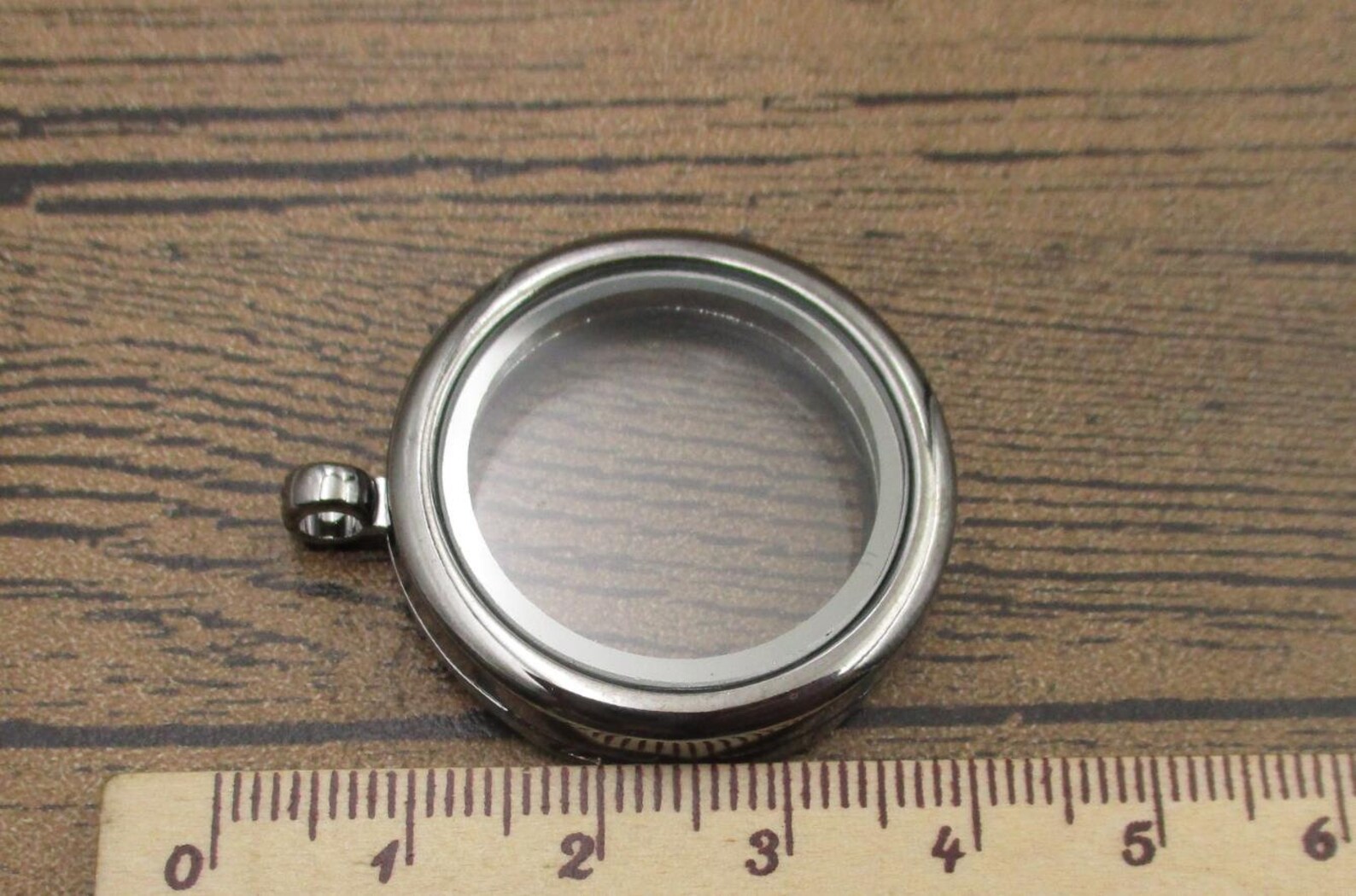 1 Round Glass Floating Locket Pendantopenable Pendantsmemory | Etsy