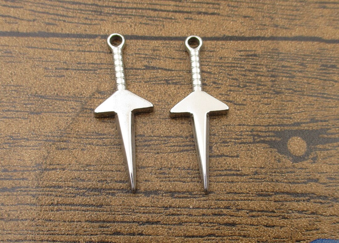 2 Stainless Steel Charms,swords-ss1054 - Etsy