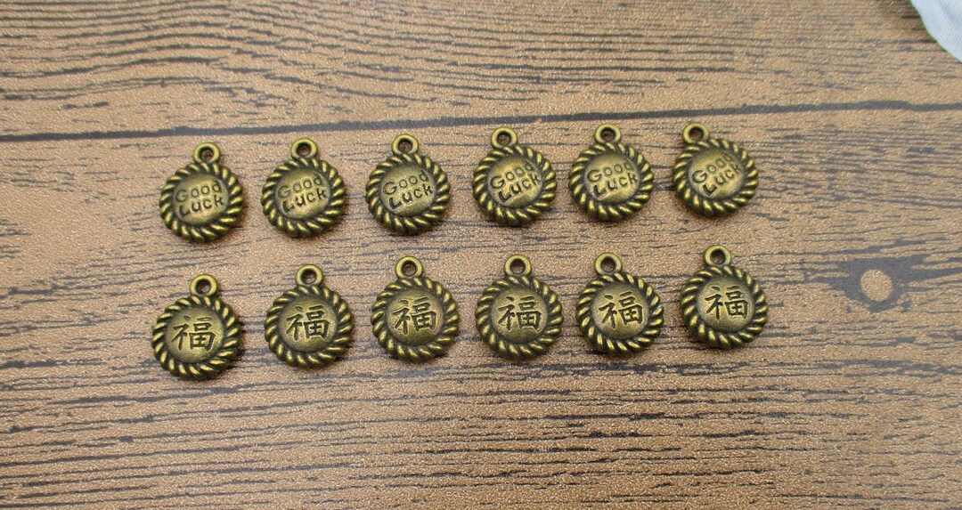 12 Blessing Charms,antique Bronze Tone,3d Charms-rs947 - Etsy