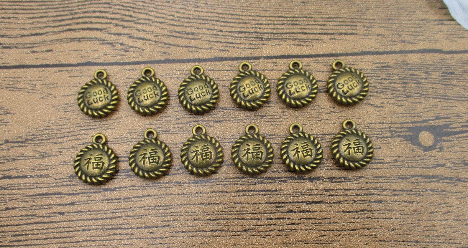 12 Blessing Charmsantique Bronze Tone3d Charms-rs947 - Etsy