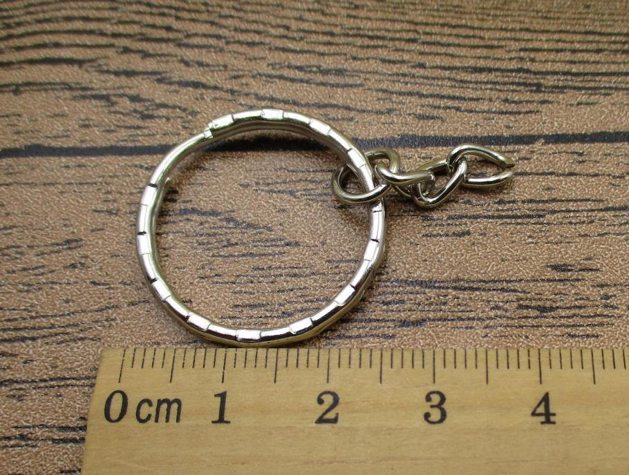 12 Key Rings Pattern With Extended Chainantique Silver - Etsy