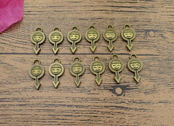 12 Male Gender Symbols Charmsantique Bronze Tone-rs715 - Etsy