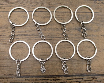 Keyring With Mesh Chain and Jump Ring Nickel Plated Alloy 62mm 2208 - Etsy