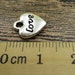 50 Heart Charms,love Pendant,antique Silver Tone,double Sided-rs022 - Etsy