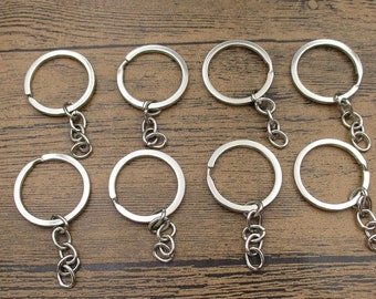 Keyring With Mesh Chain and Jump Ring Nickel Plated Alloy 62mm 2208 - Etsy