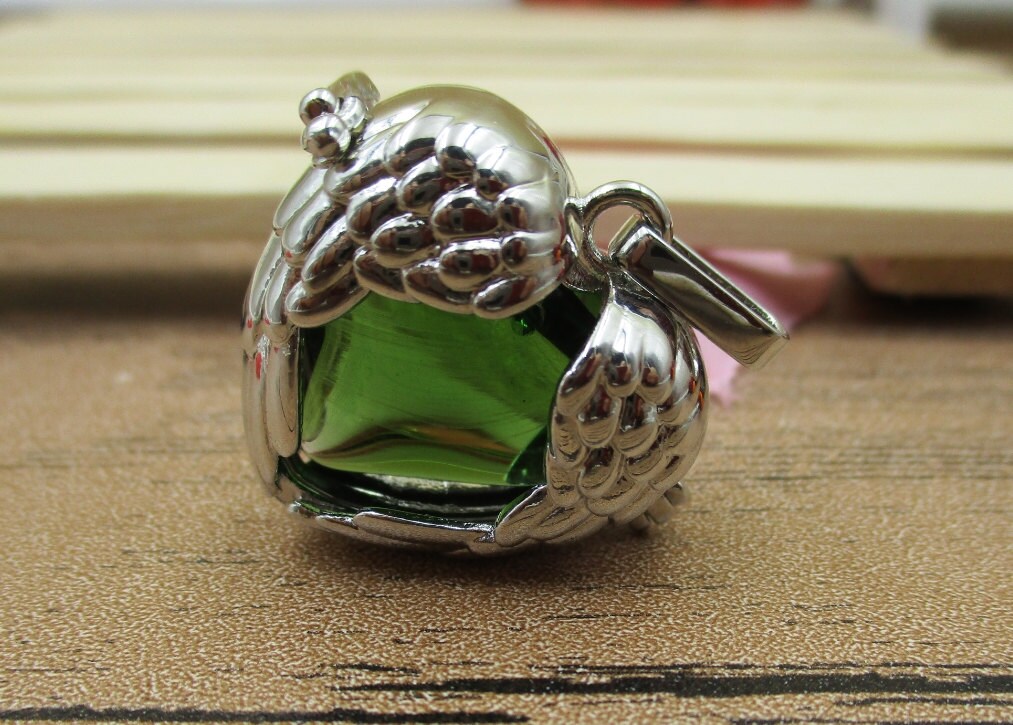 1 Big Filigree Wing Cage Charm Fit 18mm Heart-shaped Filler, Antique ...
