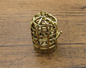 Birdcage Locket Pendants Brass Cage Locket for Necklace Pendants for ...