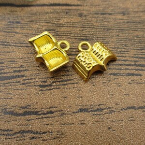 20 Open Book Charms,gold Color-rs150 - Etsy