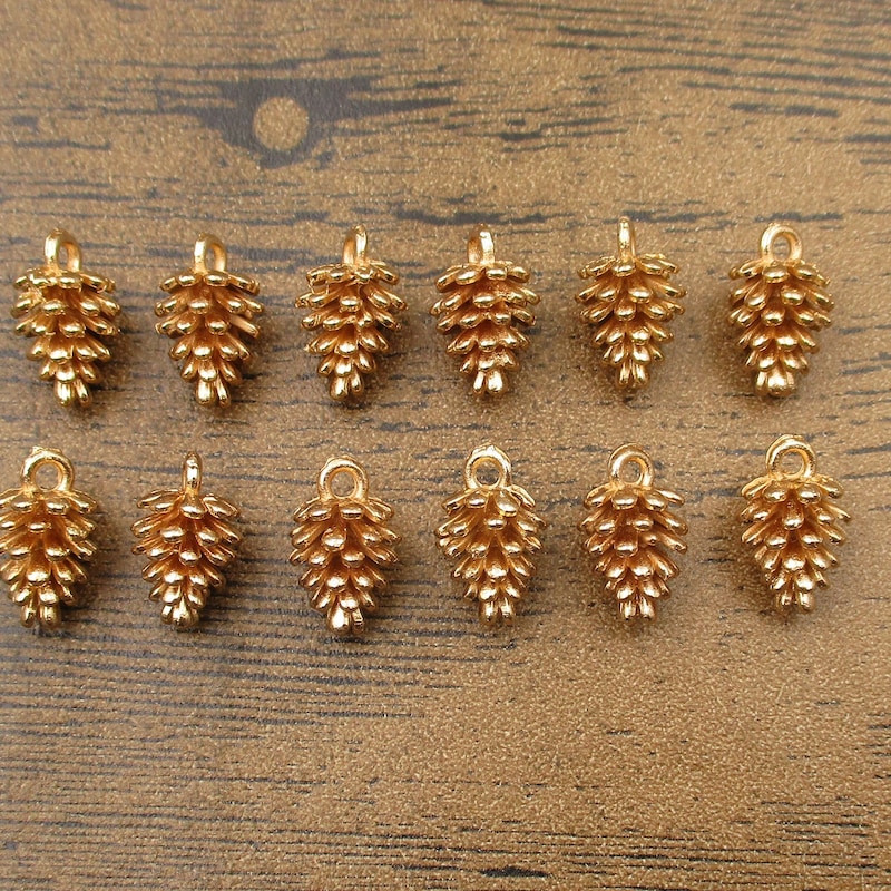 Gold Pine Cones - Etsy
