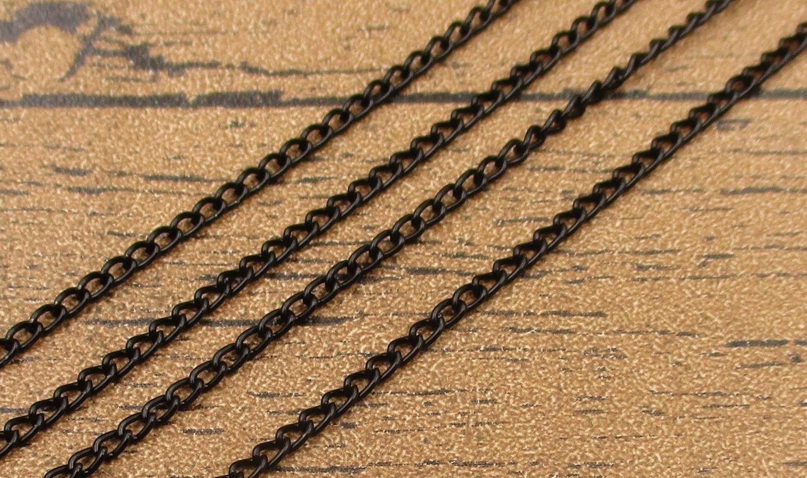 5M Length Black Cable Link Chains-1.5x2.0mmChain for Jewelry | Etsy