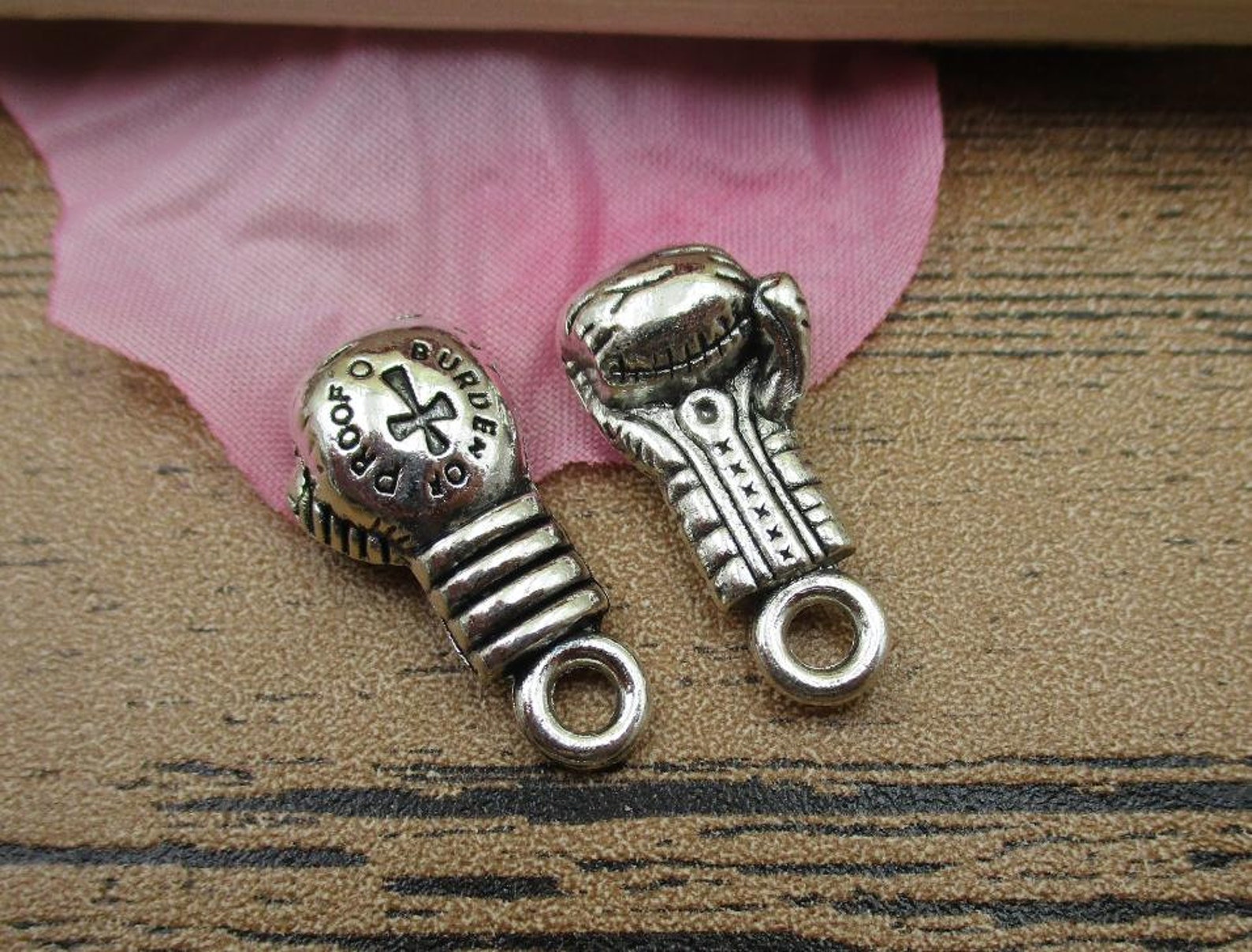 12 Boxing Glove Charms, Antique Silver Tone,3d Charms-rs461 - Etsy