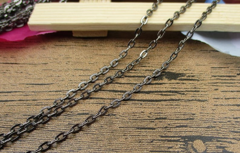 5M Length Cross 0 Chains-3x4mmchain for Jewelry Making Bulk | Etsy