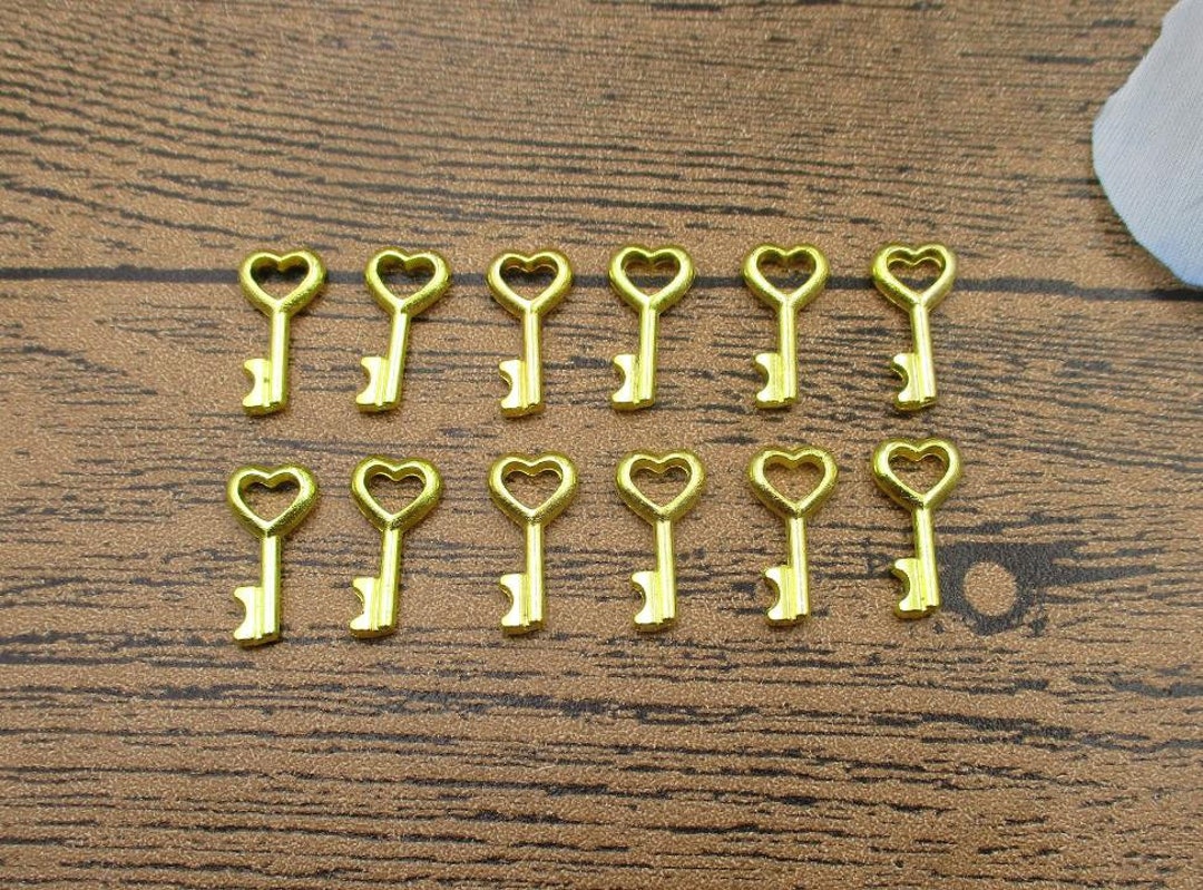 20 Little Gold Key Charms-rs789 - Etsy 20 Little Gold Key Charms-rs789 - Etsy