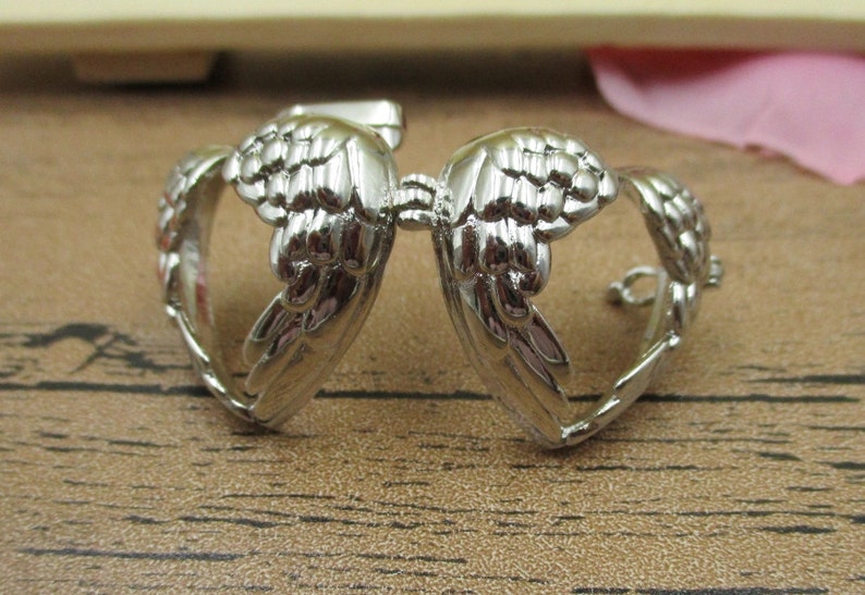 1 Big Filigree Wing Cage Charm Fit 18mm Heart-shaped Filler | Etsy