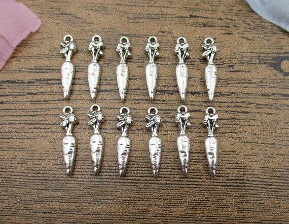 20 Turnip Charmsantique Silver Tone 3D-RS781 | Etsy