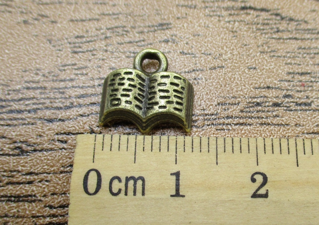 20 Open Book Charmsantique Bronze Tone-rs150 - Etsy