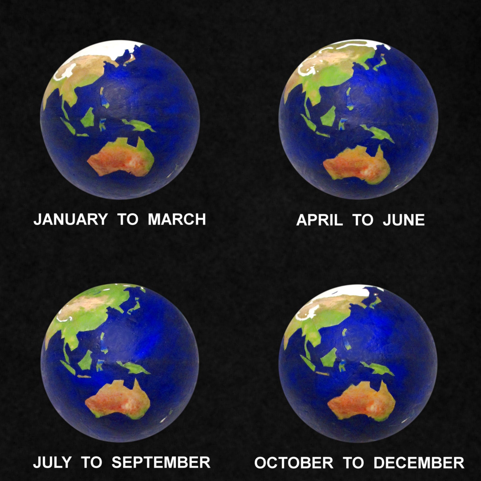 Four Seasons Earth Globes - Etsy