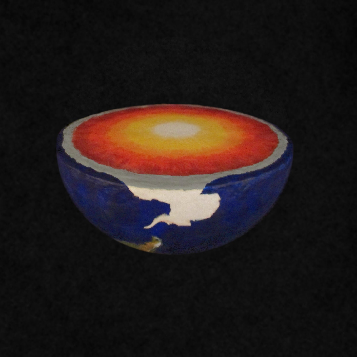 Earth Cut in Half. - Etsy