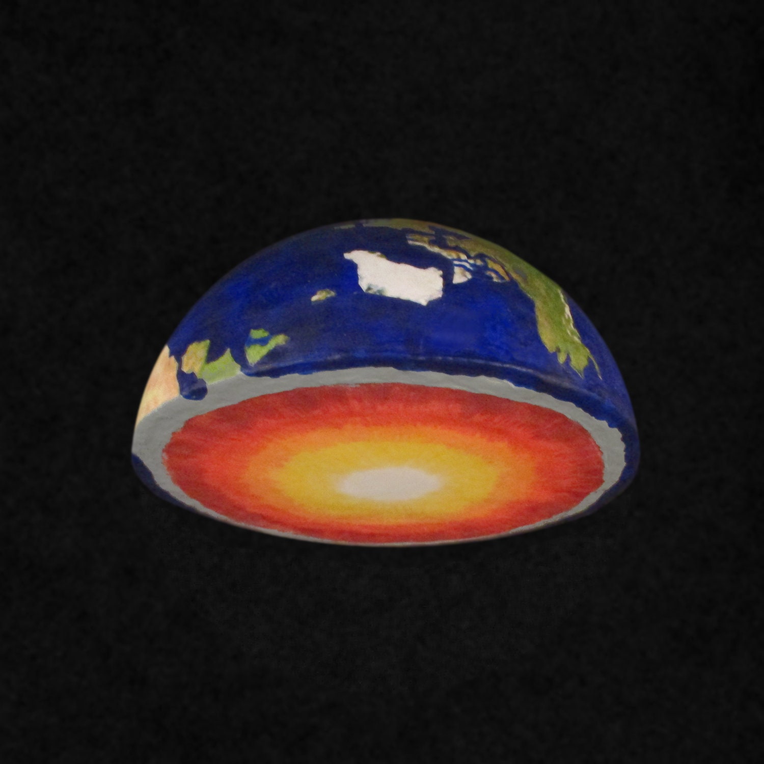 Earth Cut in Half. - Etsy