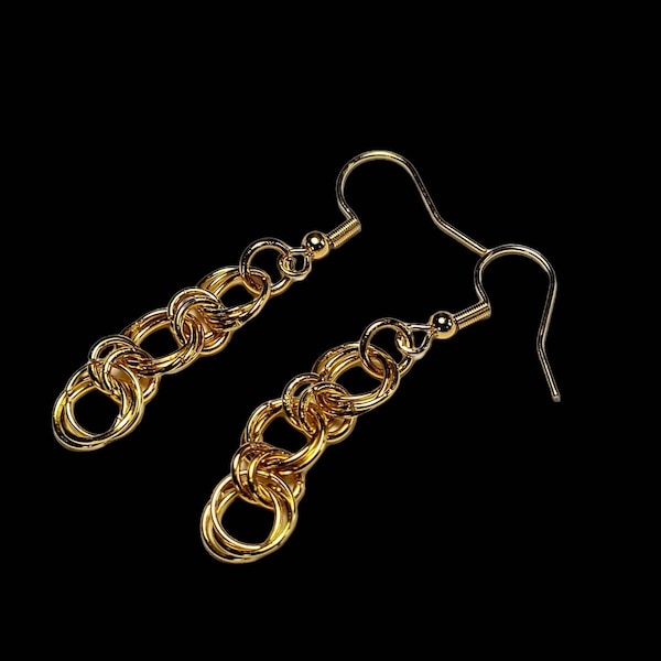 Chainmail Earrings - Etsy