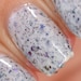 Rainbow Cloudswhite Nail Polish Crelly Flake Lacquer Indie - Etsy
