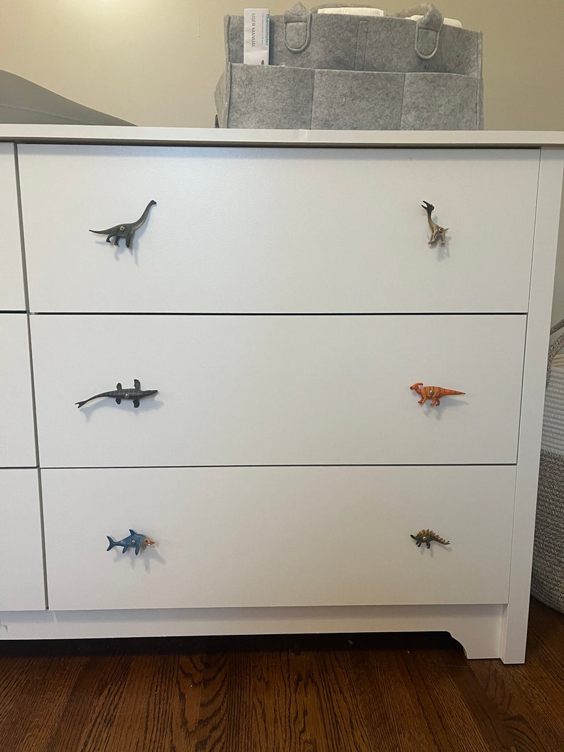 Dinosaur Dresser Knobs | Baby Nursery Decor - Etsy