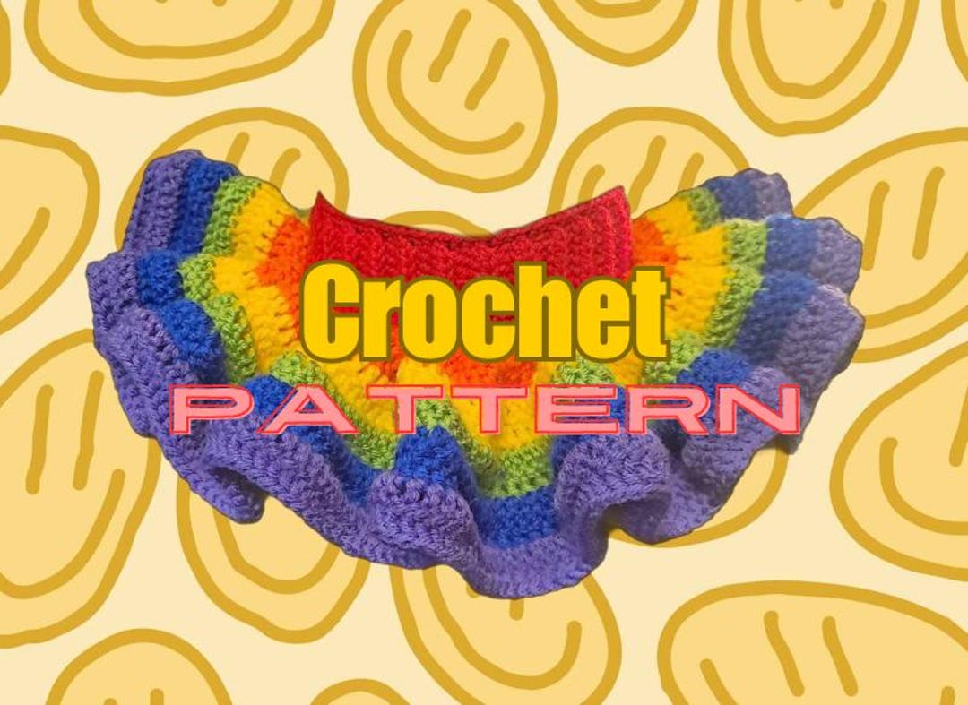 Clown Ruffle Collar Crochet PATTERN - Etsy