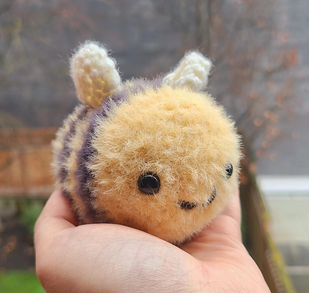 Fuzzy Bee Crochet Plushie - Etsy