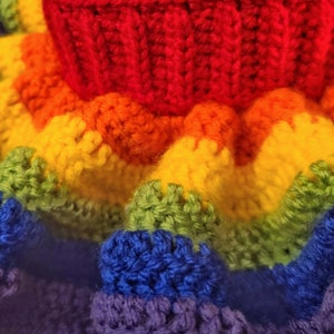 Crochet Rainbow Clown Ruffle Collar MADE TO ORDER - Etsy