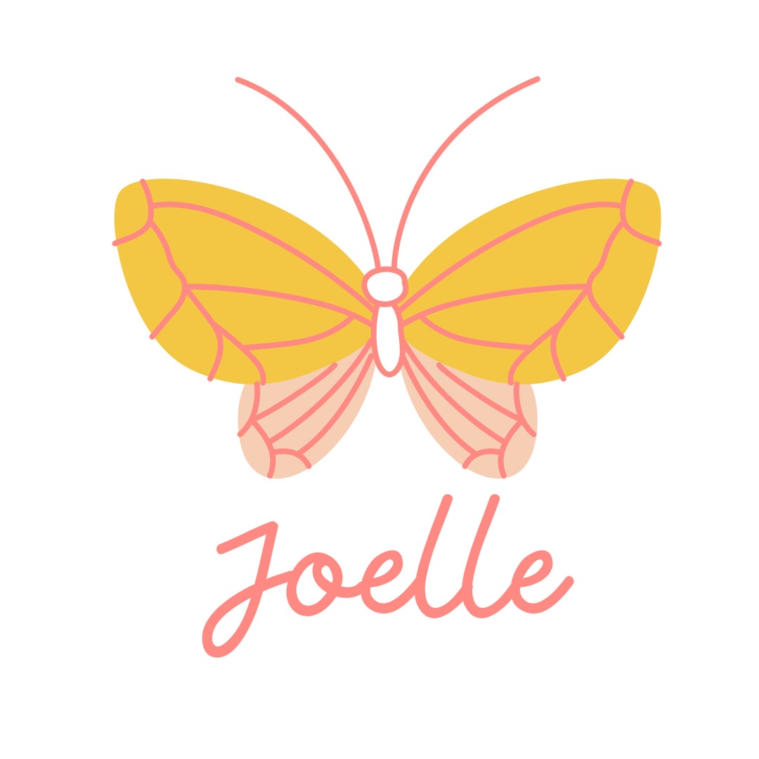 Personalized Butterfly Name Label for Day Care, School, Personal Use - Etsy