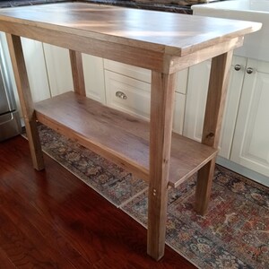 Kitchen Island / Prep Table Solid Walnut - Etsy