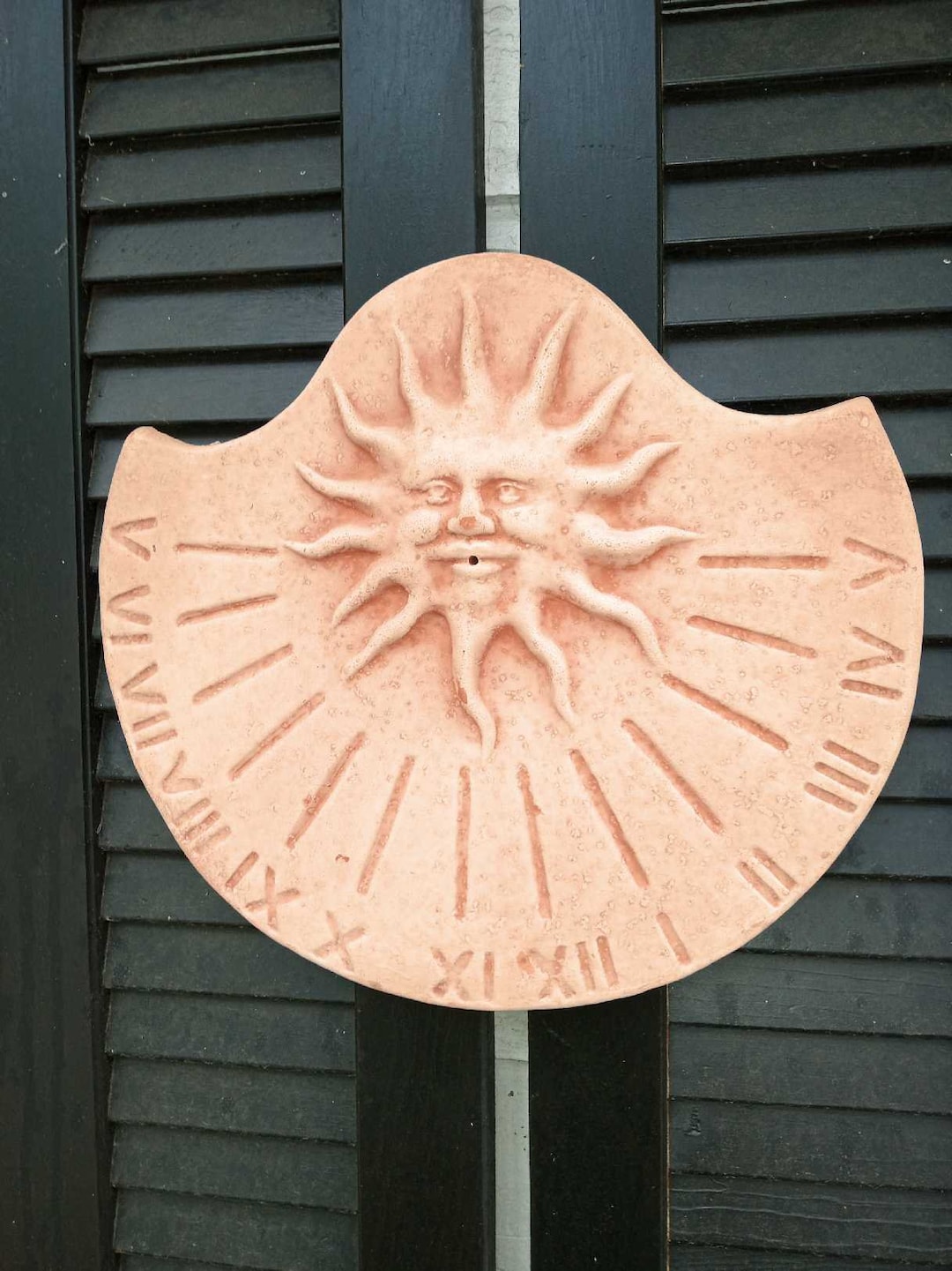 Italian Terracotta Sun Face Wall Hanging Home Decor Indoor Outdoor - Etsy