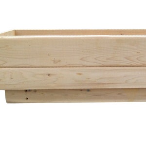 36" Standard White Cedar Rail Box - Etsy