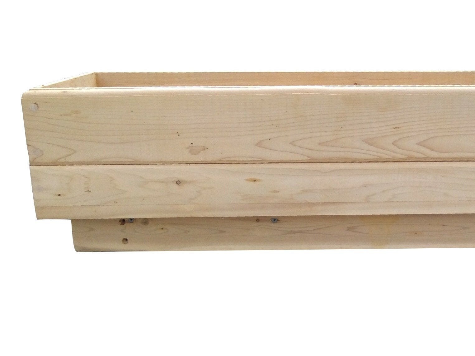 36" Standard White Cedar Rail Box - Etsy