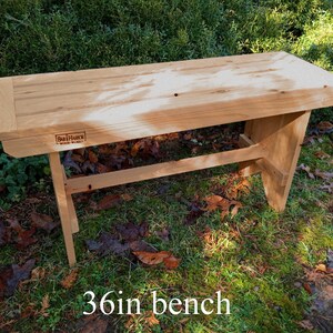 36" Bench, Indoor Outdoor, Rustic, Cedar, Farmhouse Bench, Patio ...