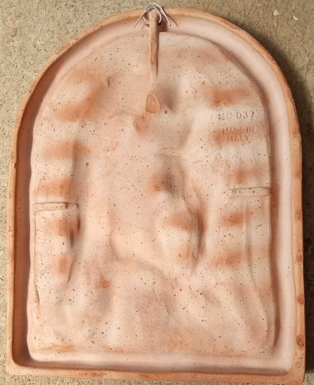 Italian Clay Virgin Mary and Baby Wall Art Plaque - Etsy