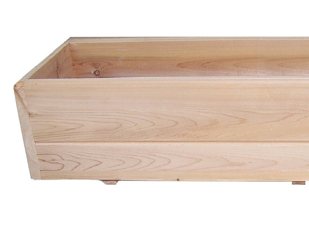 36" Standard White Cedar Window Box - Etsy
