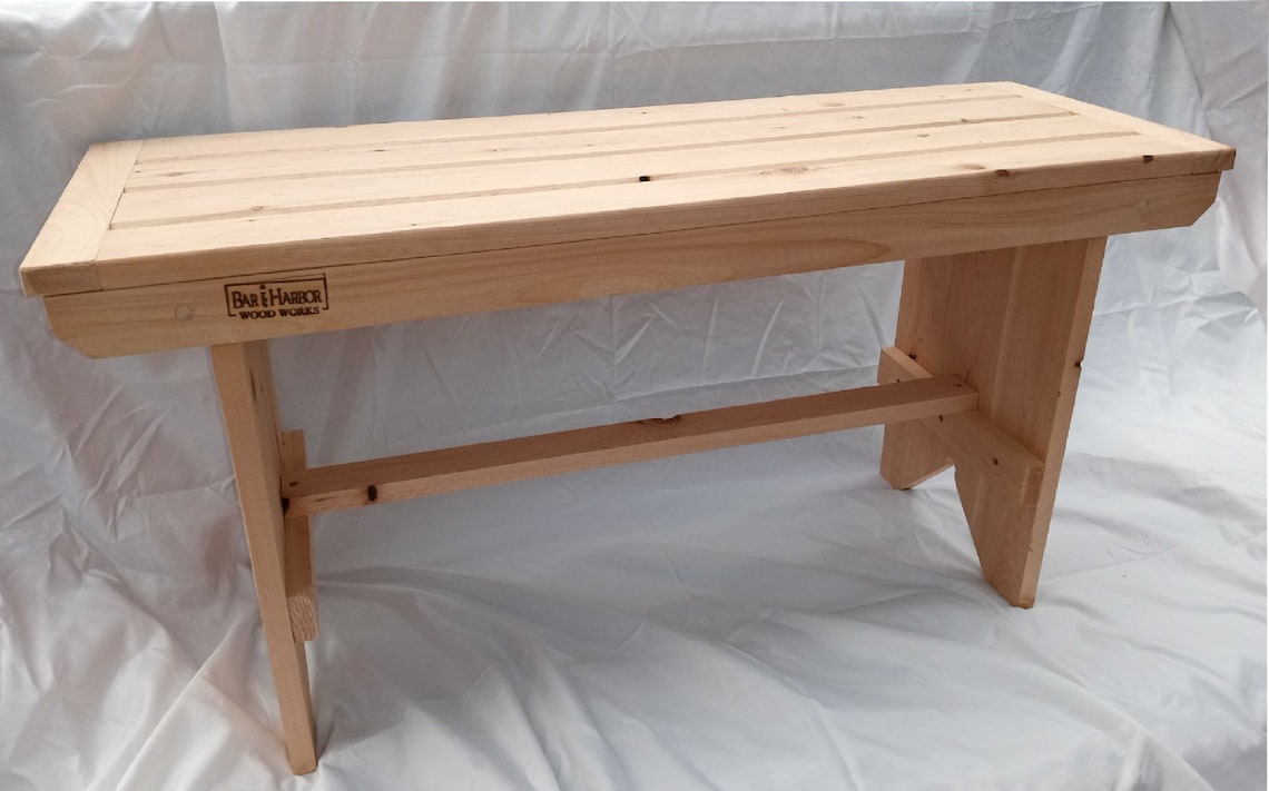 36" Bench, Indoor Outdoor, Rustic, Cedar, Farmhouse Bench, Patio ...