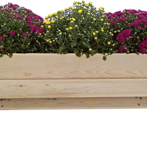 36" Standard White Cedar Rail Box - Etsy