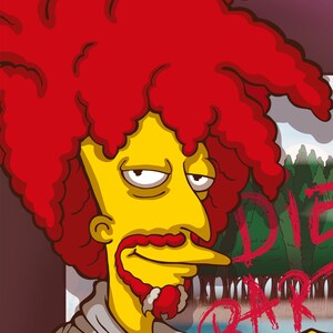 Bob Ross Simpsons Style Art Print, Limited Edition, Signed by Artist - Etsy