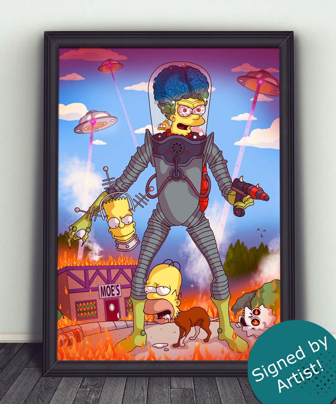 Screenprints A3 Art print Mars Attacks Art & Collectibles etna.com.pe