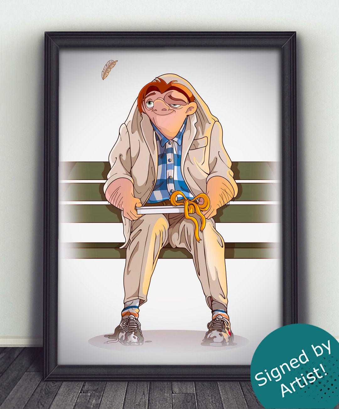Forrest Hump - Forrest Gump Meets the Hunchback, Art Print, Limited ...