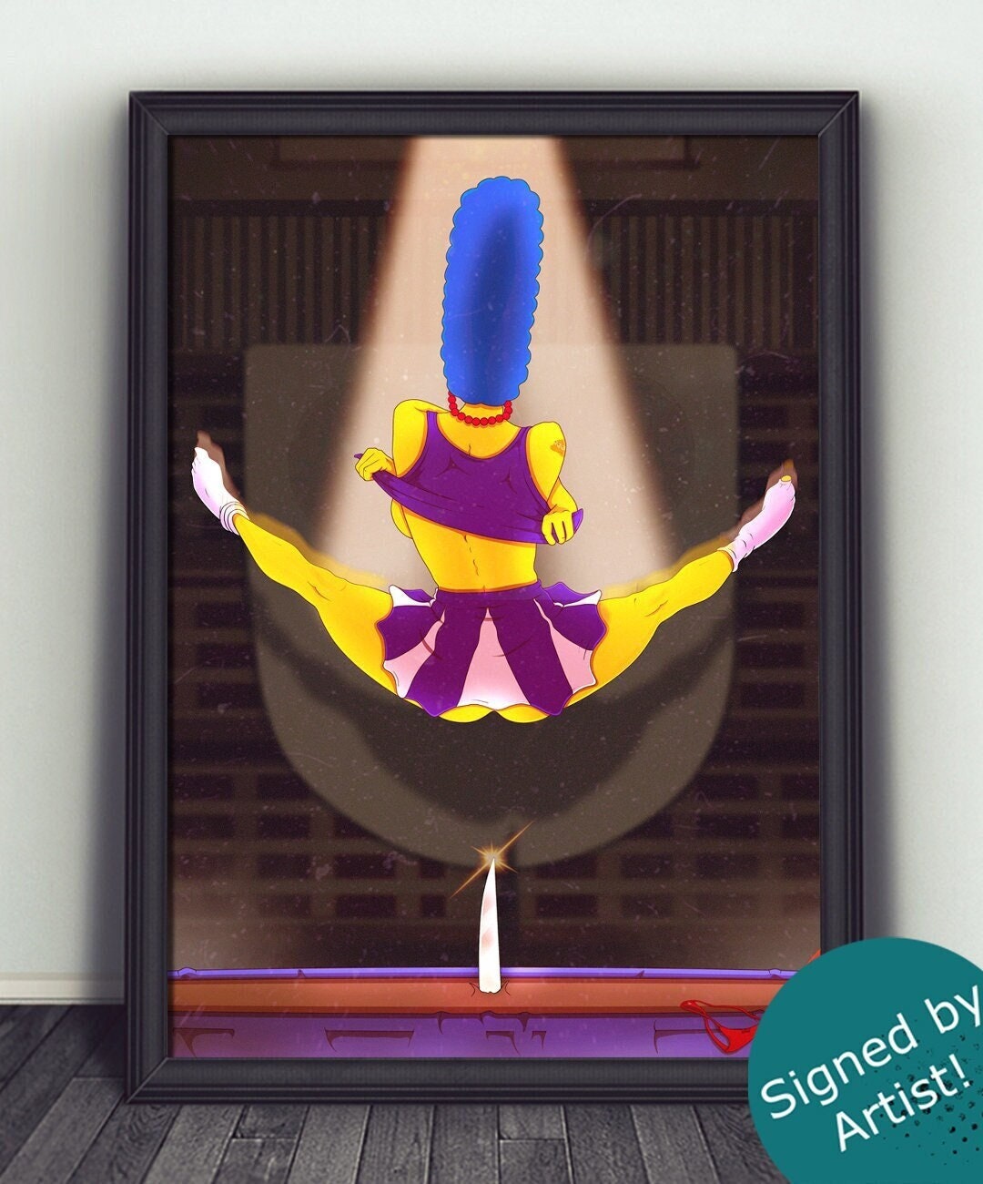 Thanksgiving Simpsons Style Art Print, Limited Edition, Signed by ...