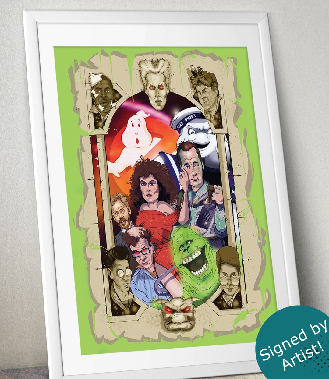 Ghostbusters Movie Poster Art Print - Limited Poster - Signed by Artist ...